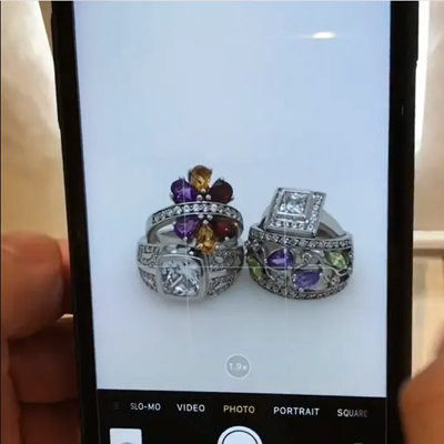 Jewelry Photography Setup for a Group Shot of Rings